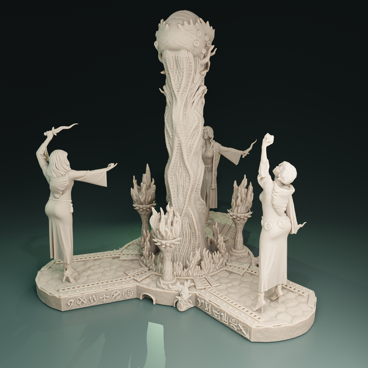 3D Printable Cult of the Old Ones / Big Diorama, all girls + NSFW + Diorama by 42studio